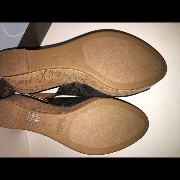 Coach | Shoes | Coach Wedge Open Toed Heel | Poshmark